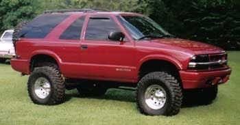 2000 Chevy S-10 Blazer 4x4 with Trailmaster 5" suspension lift kit ...