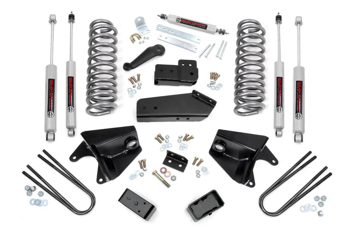 Rough Country 4WD Ford Bronco 4" lift kit, Nitro shocks 1980 1981 1982 ...