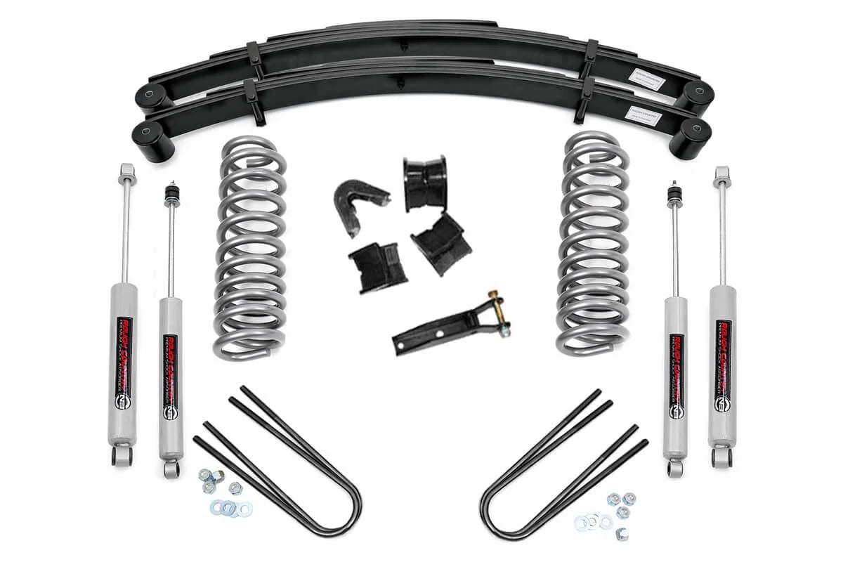 Rough Country Ford F100, F150 4" lift kit, N3 Nitro shocks 1970 1971 ...