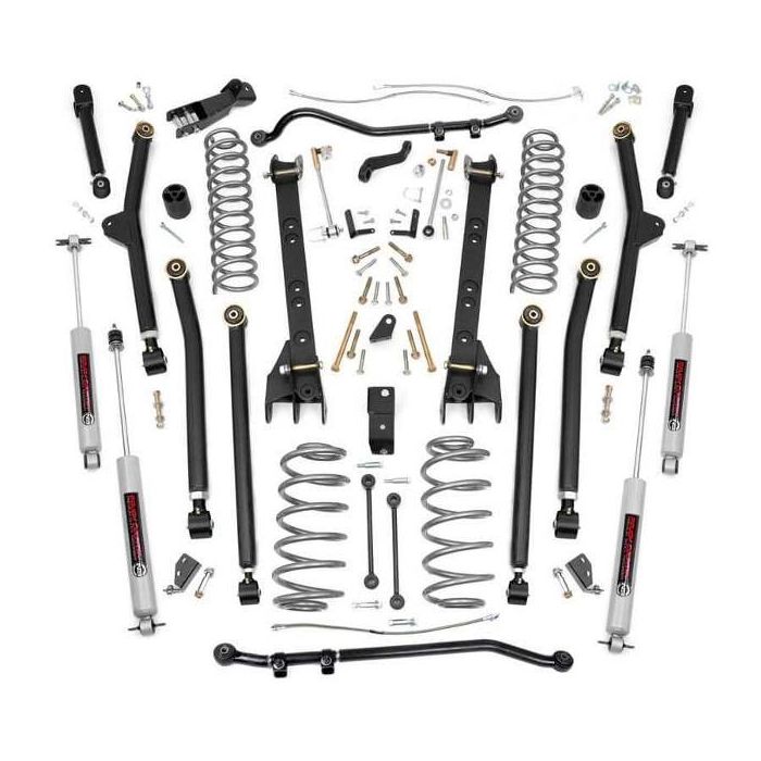 2004-06 Jeep Wrangler LJ Unlimited 6" Long Arm lift kit, N3 Nitro shoc ...