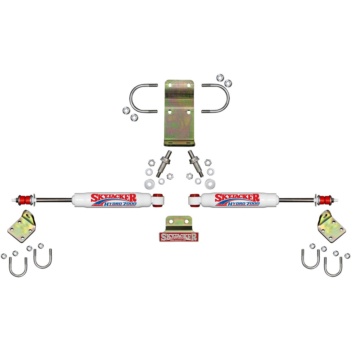 Skyjacker Dual Steering Stabilizer Kit, white High Clearance — Rocky ...