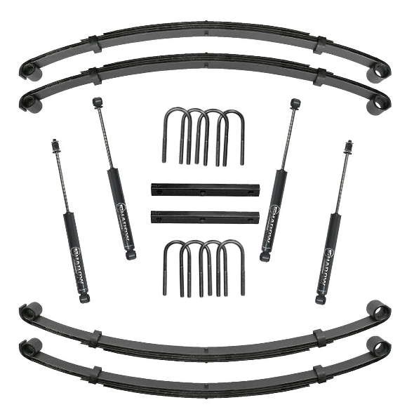 1.5" lift kit 1987-96 Jeep Wrangler YJ, Shadow Nitro shocks — Rocky ...